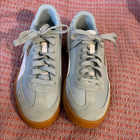 Puma | Shoes | Puma Light Blue Sneakers Club Era Ll | Poshmark